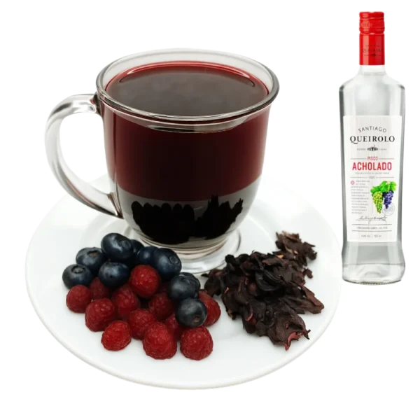 Calientito con Néctar de Frutas, Frutos rojos, Flor de Jamaica y Pisco ...