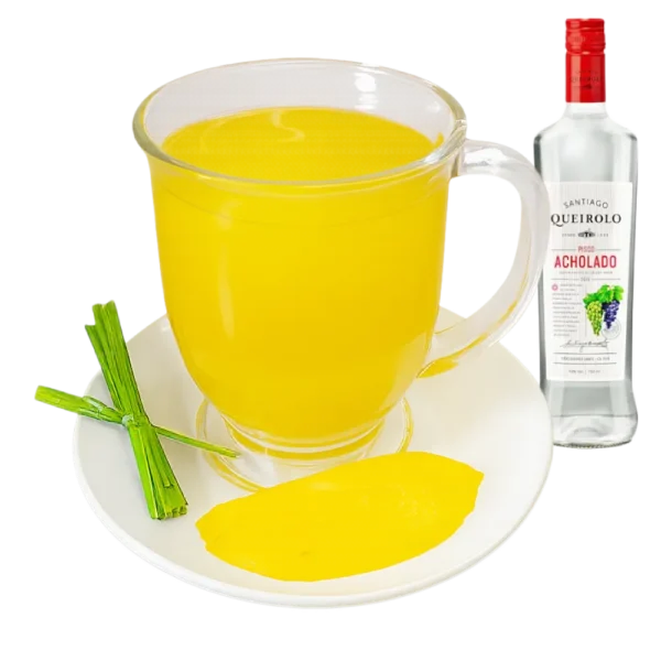 Calientito con Néctar de Mango, Hierba luisa y Pisco - Vaso x 300 ml ...
